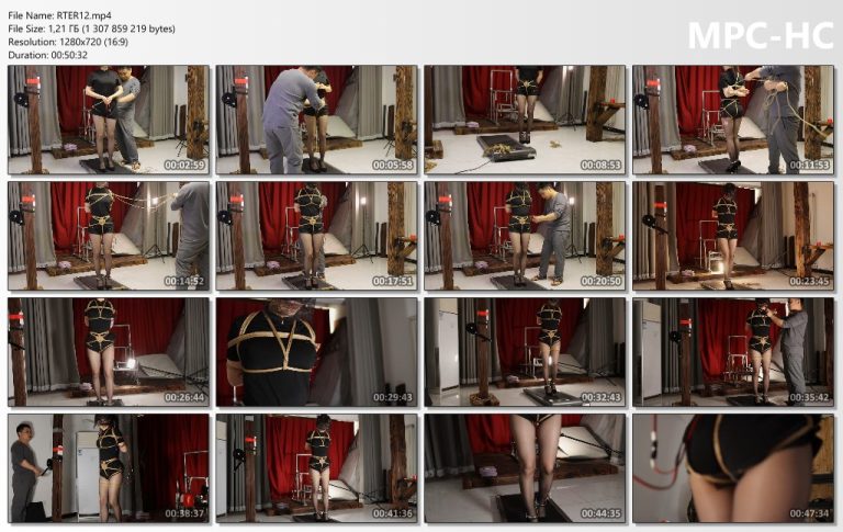 cheongsam-high-heeled-electronically-controlled-treadmill-asian-bondage